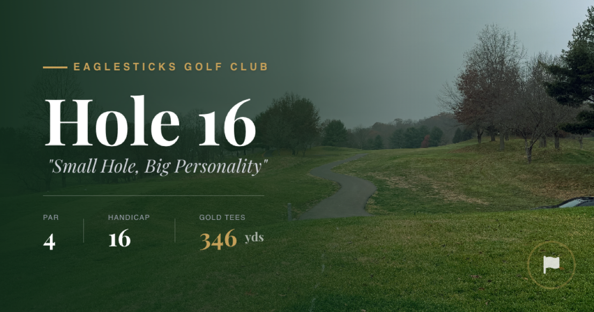 Hole Sixteen - EagleSticks Golf Club